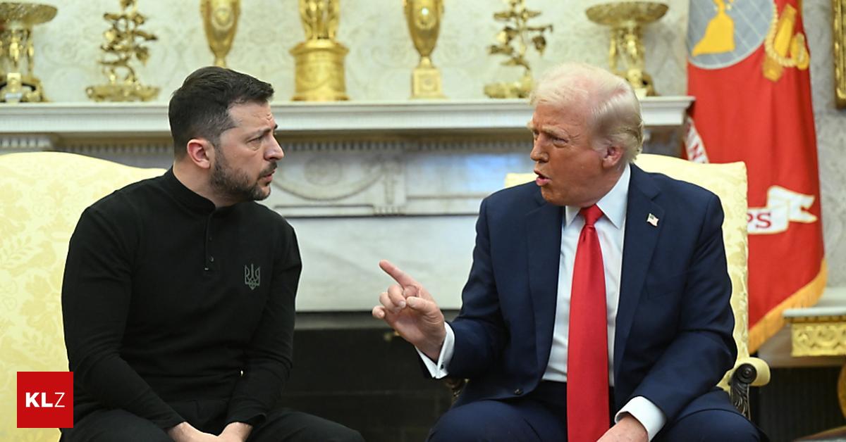 Trump droht Selenskyj: Einigung mit Putin oder Ende der US-Hilfe